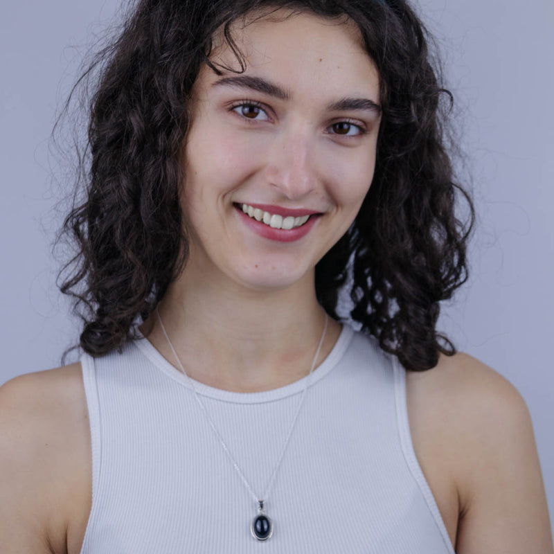 Aylin Onyx Charm Silber – Spirit of Liebs